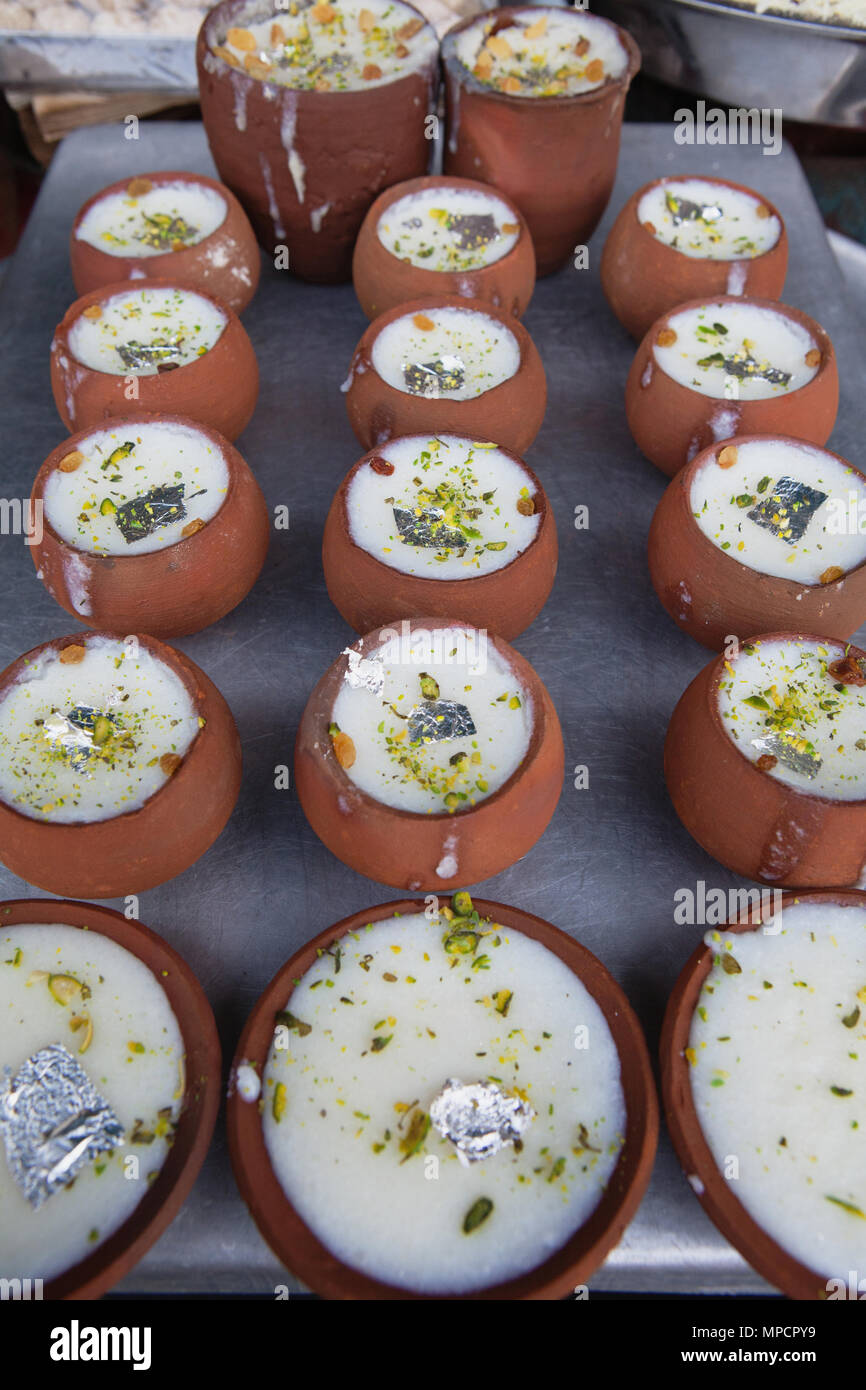 India, New Delhi, Pots of lassi Stock Photo - Alamy