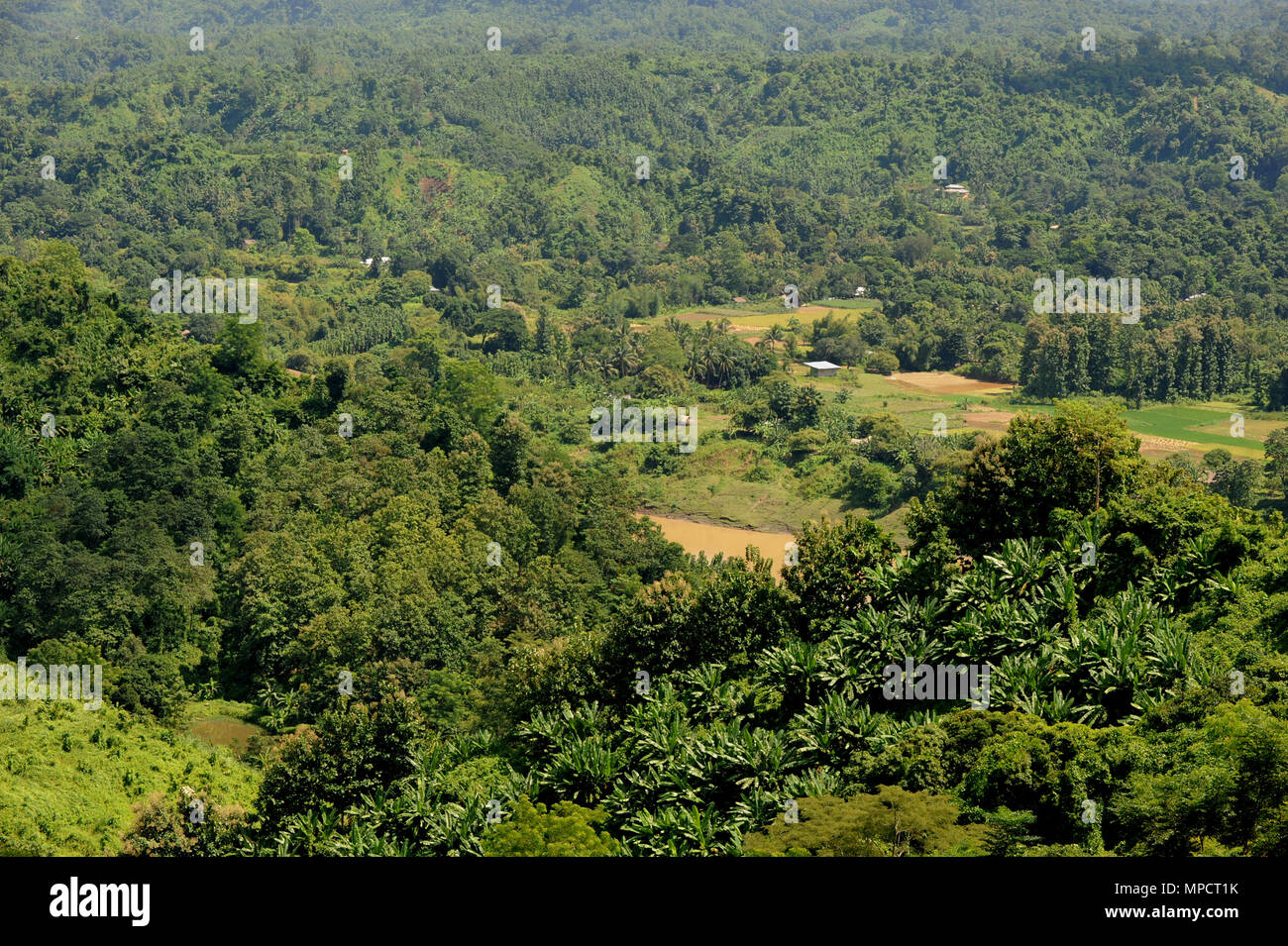 Bandarban, Bangladesh - September 30, 2010: The Landscape view of ...