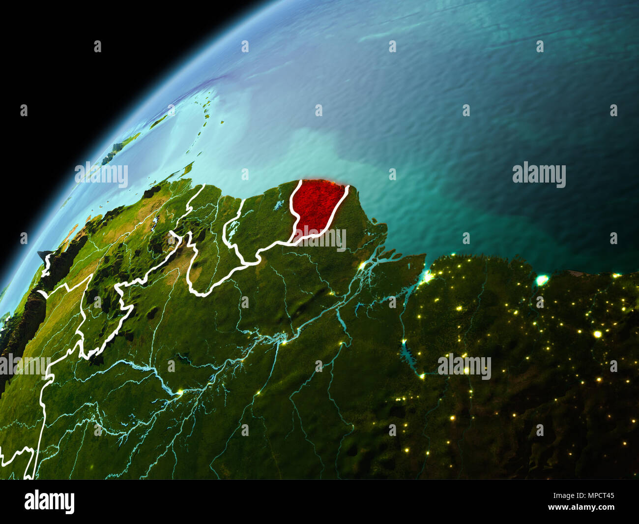 French guiana border hi-res stock photography and images - Alamy