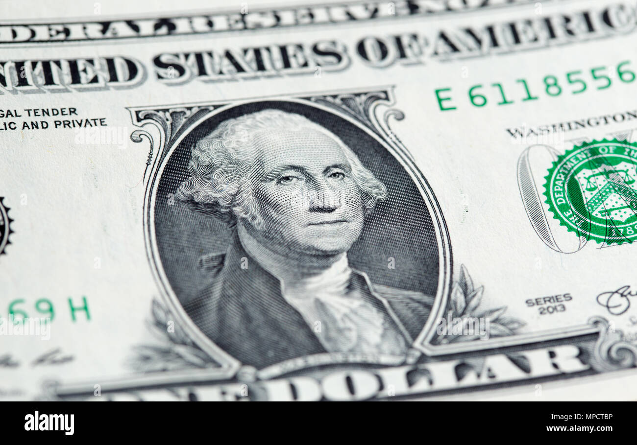 US 1 dollar banknote collection Stock Photo - Alamy