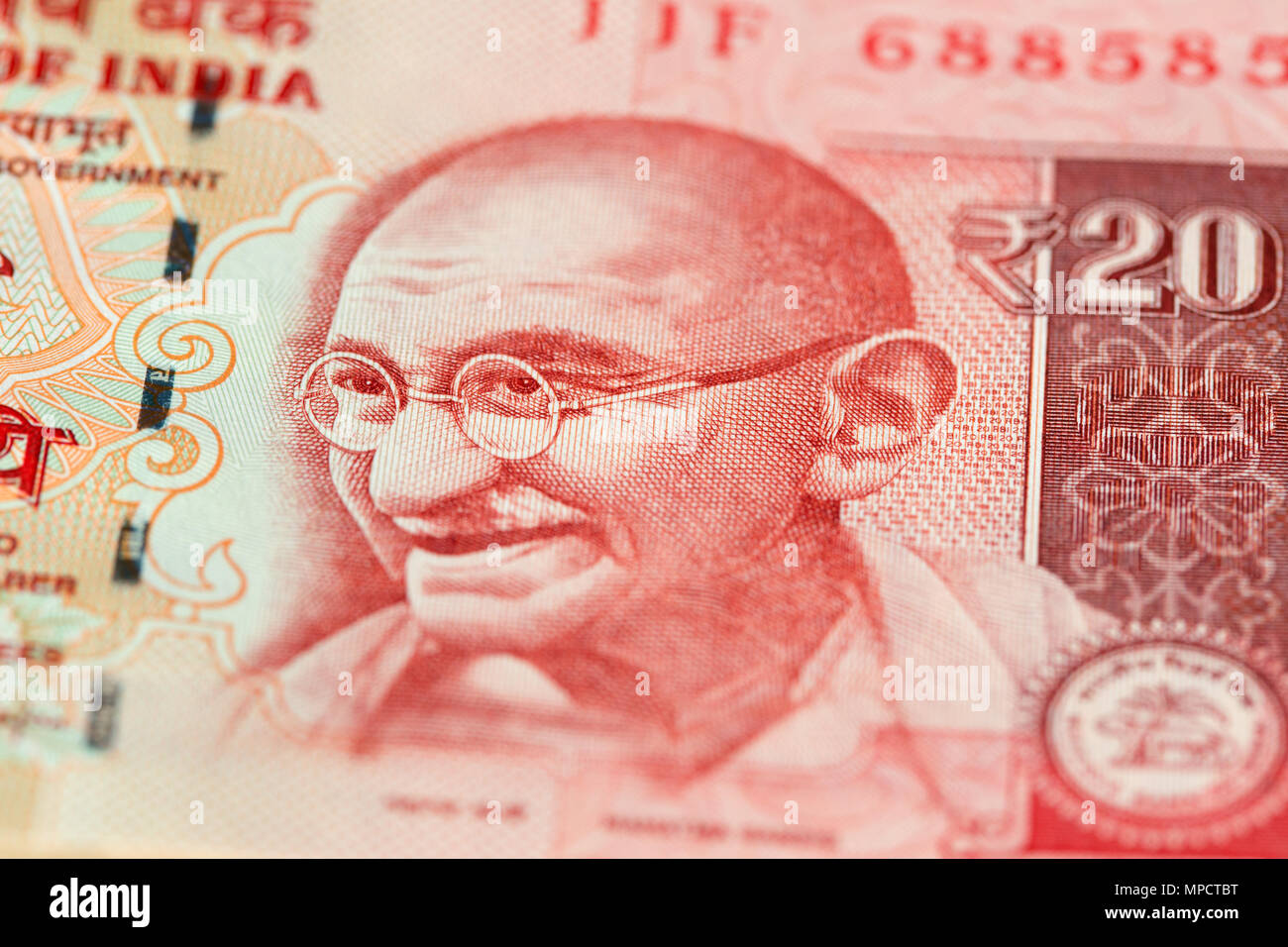 Collection of the Indian banknotes Stock Photo - Alamy