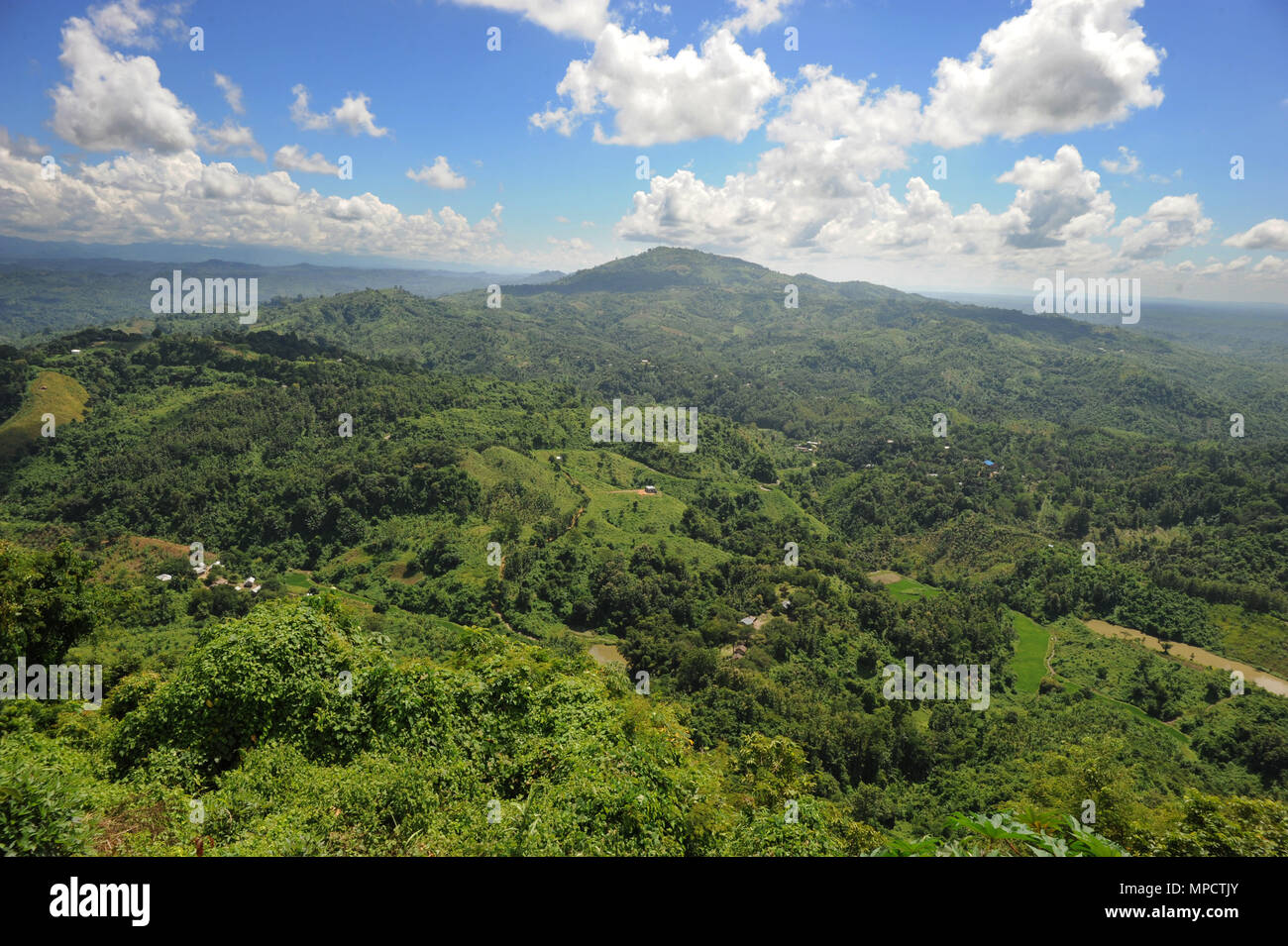 Bandarban, Bangladesh - September 30, 2010: The Landscape view of ...