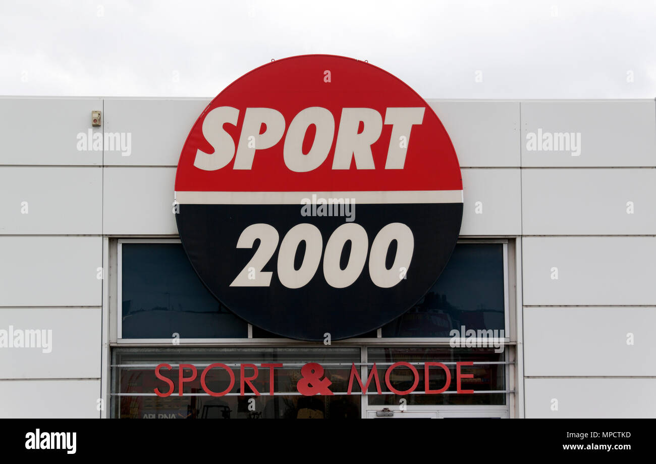 paris , France-september 15, 2015: facade of the sport 2000 retail ...