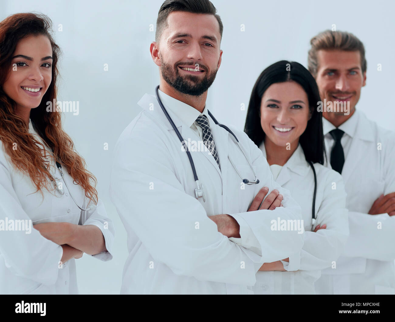 closeup.a group of doctors Stock Photo - Alamy