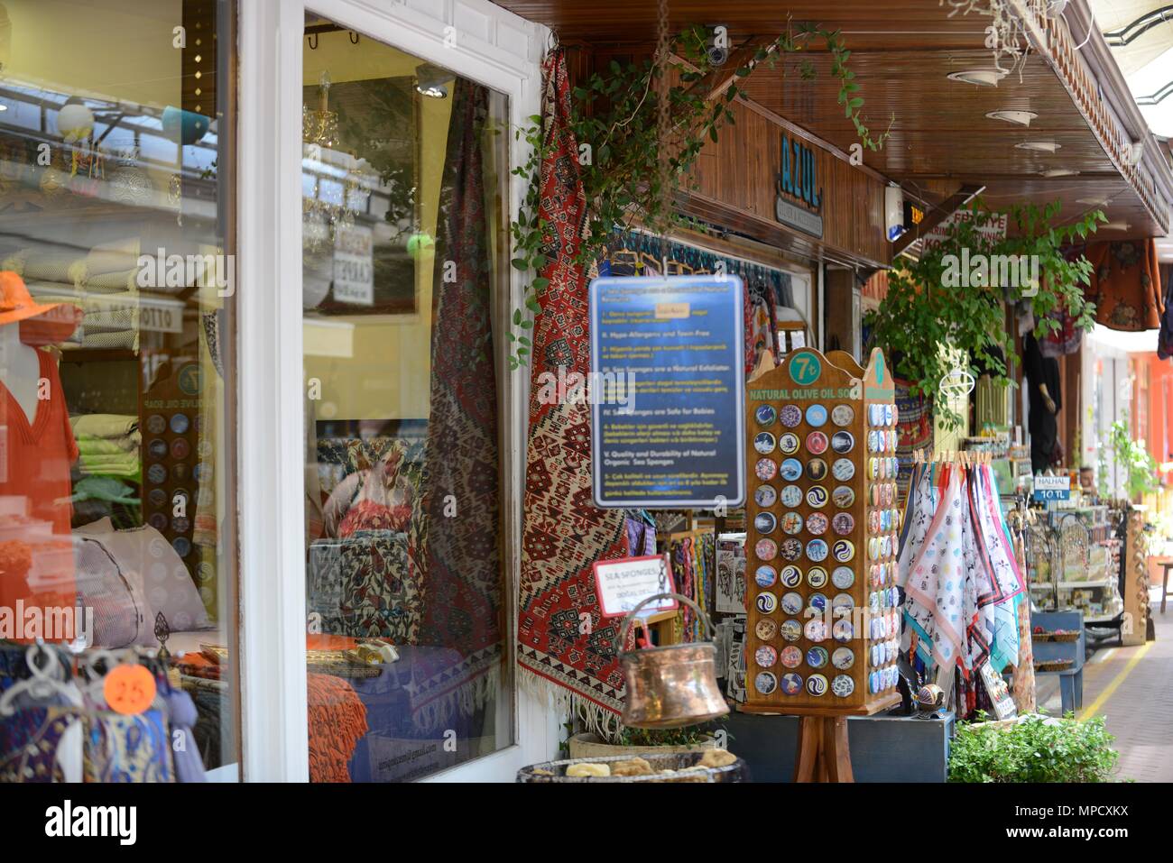 Shopping in Fethiye Turkey Stock Photo - Alamy