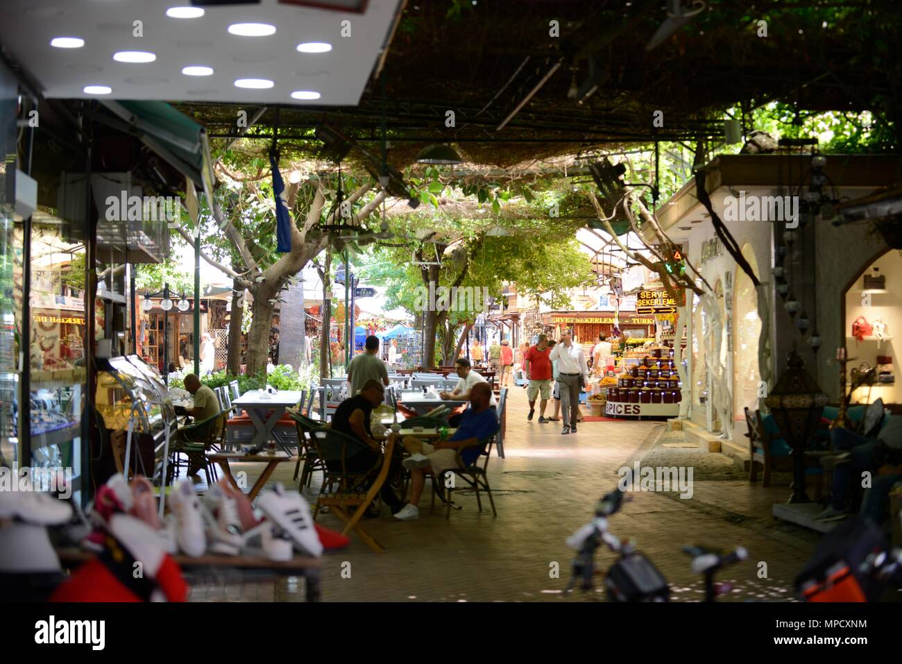 Shopping in Fethiye Turkey Stock Photo - Alamy