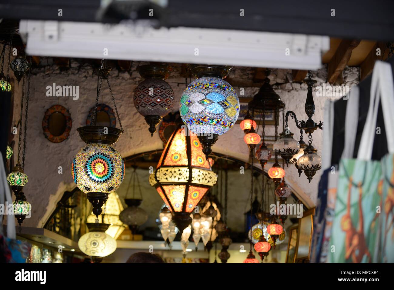 Shopping in Fethiye Turkey Stock Photo - Alamy