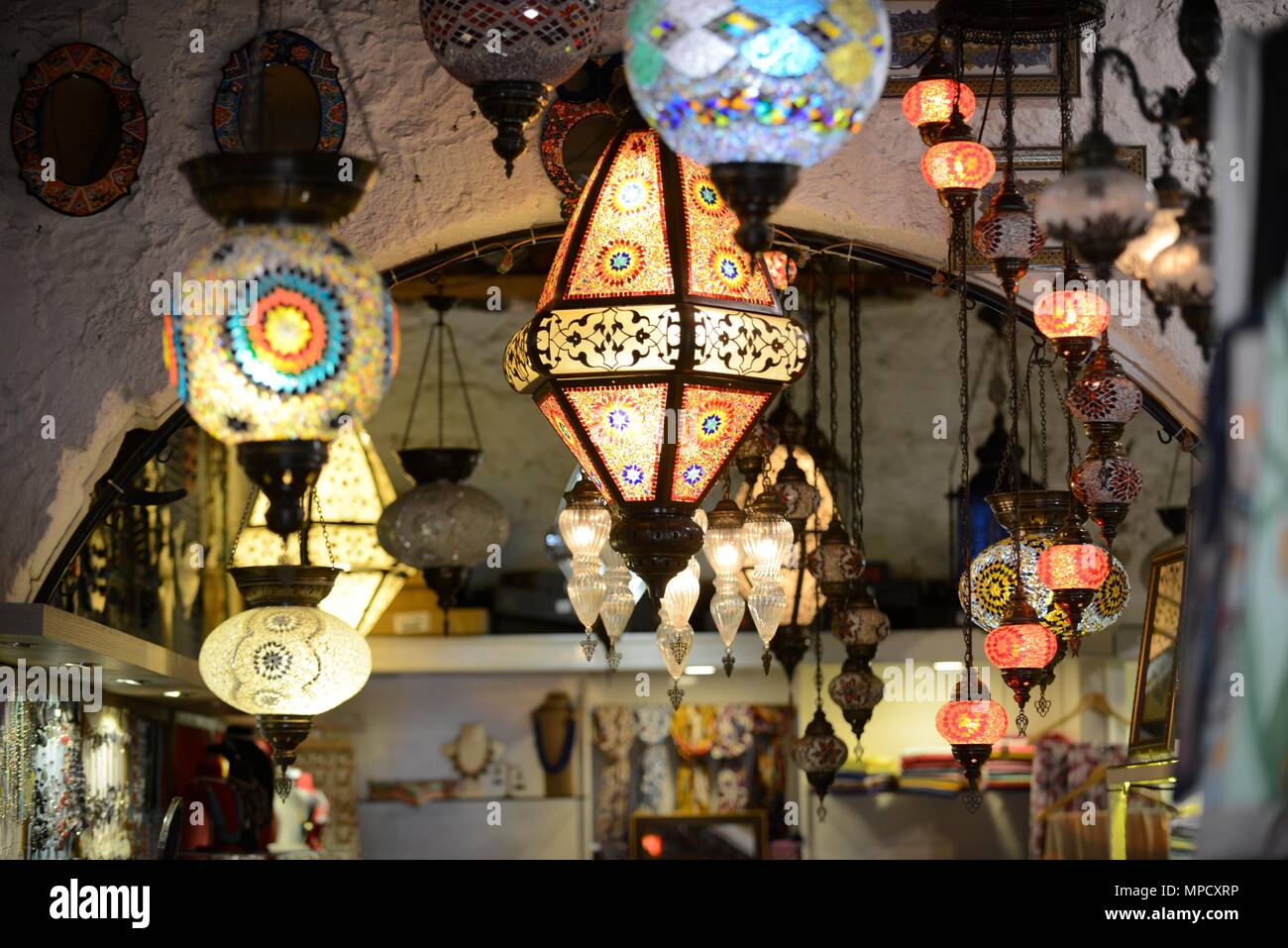 Shopping in Fethiye Turkey Stock Photo - Alamy