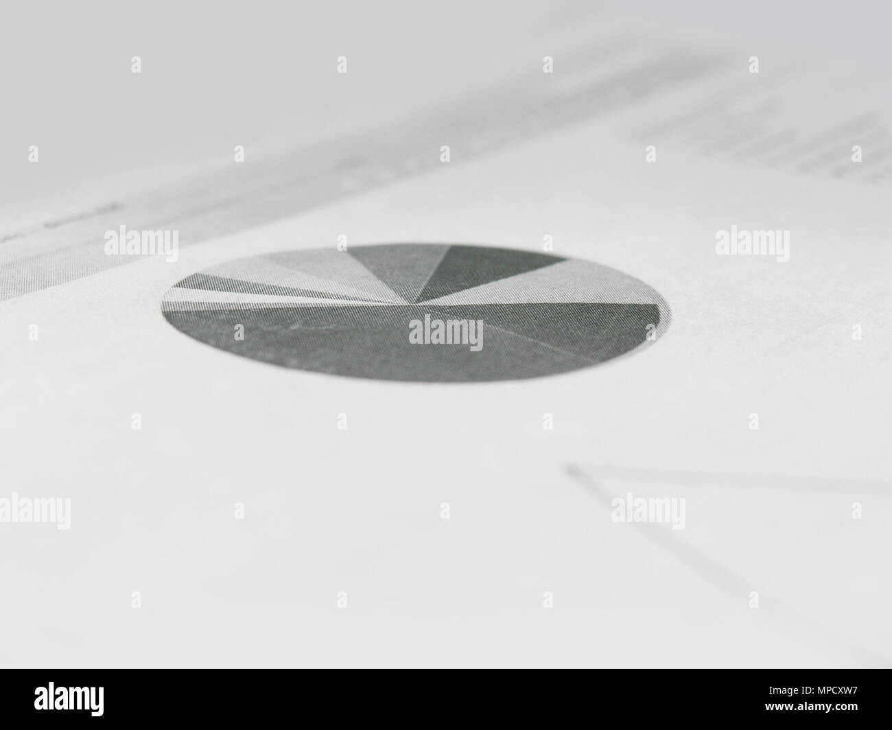 Concept image of data collection and statistical work:the business ...