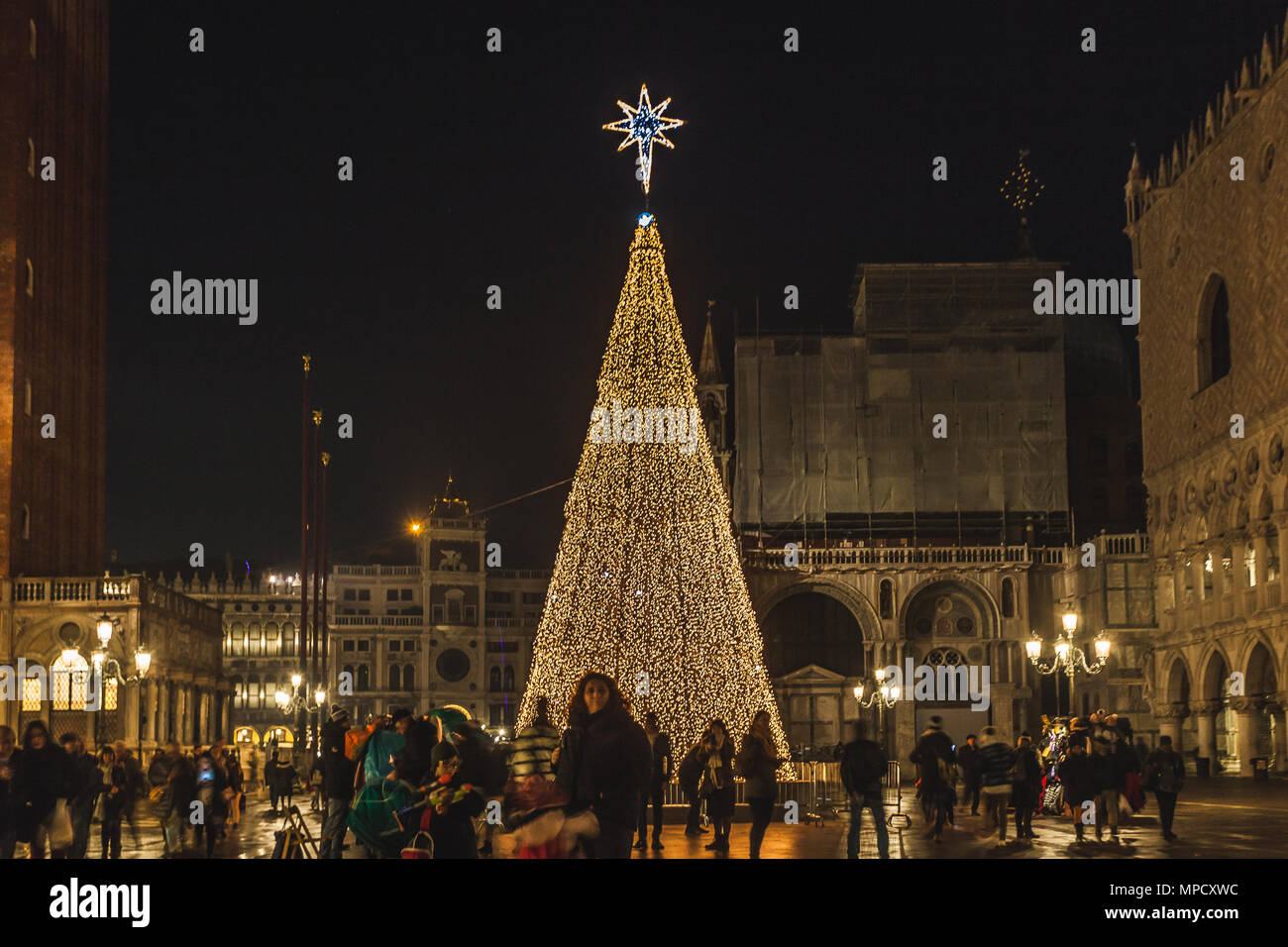 Christmas tree in venice hi-res stock photography and images - Alamy
