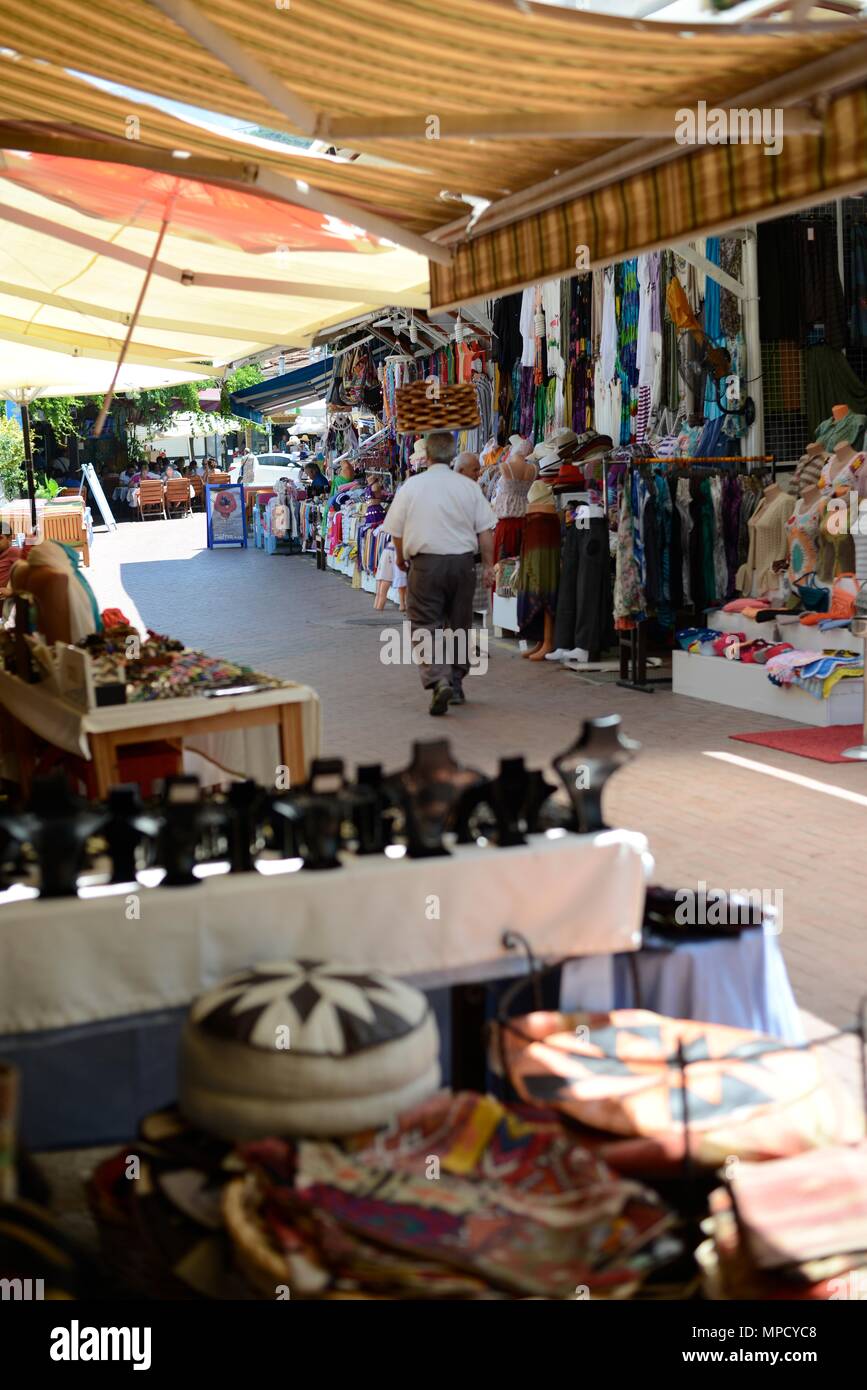 Shopping in Fethiye Turkey Stock Photo - Alamy