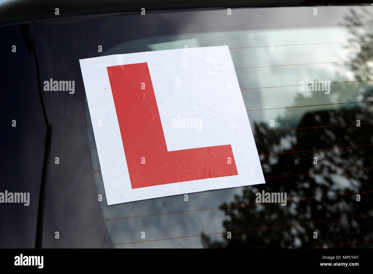 Learner sticker on car hi-res stock photography and images - Alamy
