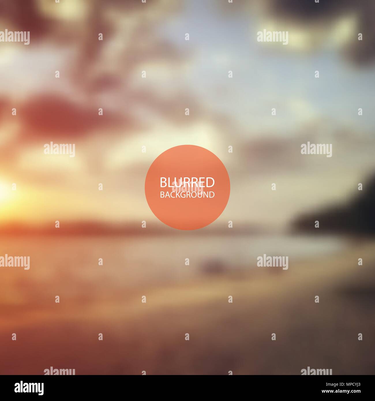 Soft sunset beach Stock Vector Images - Alamy