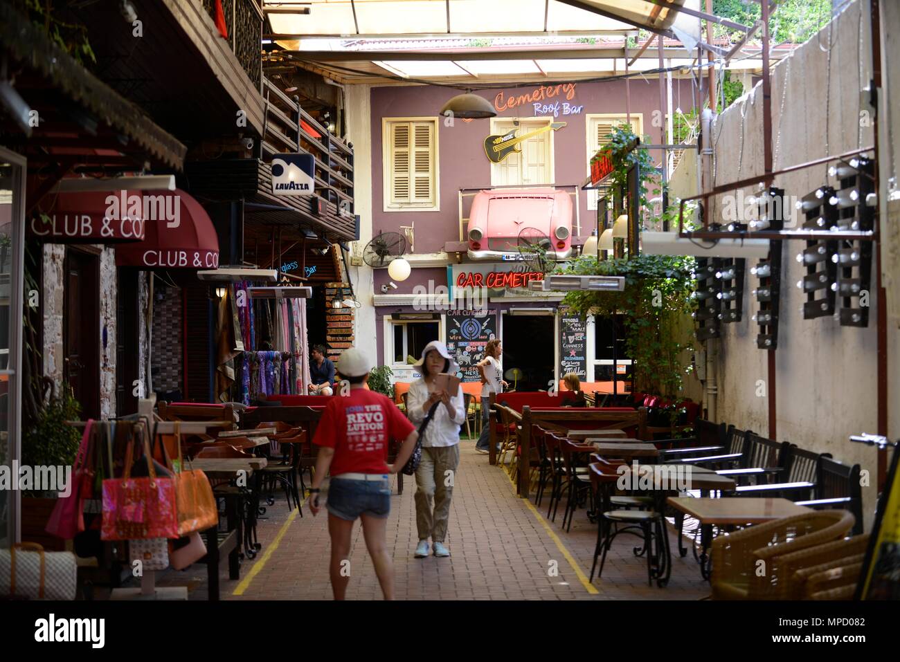 Shopping in Fethiye Turkey Stock Photo - Alamy