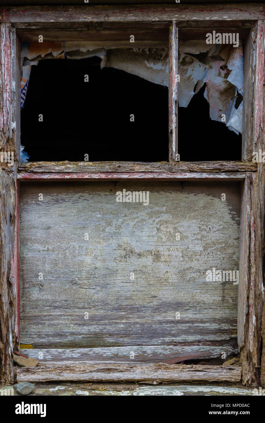 old rotting window frame Stock Photo - Alamy