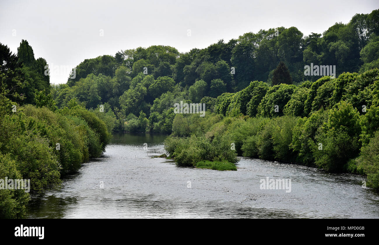 Pictures taken around the historic town of Usk in South Wales, showing ...