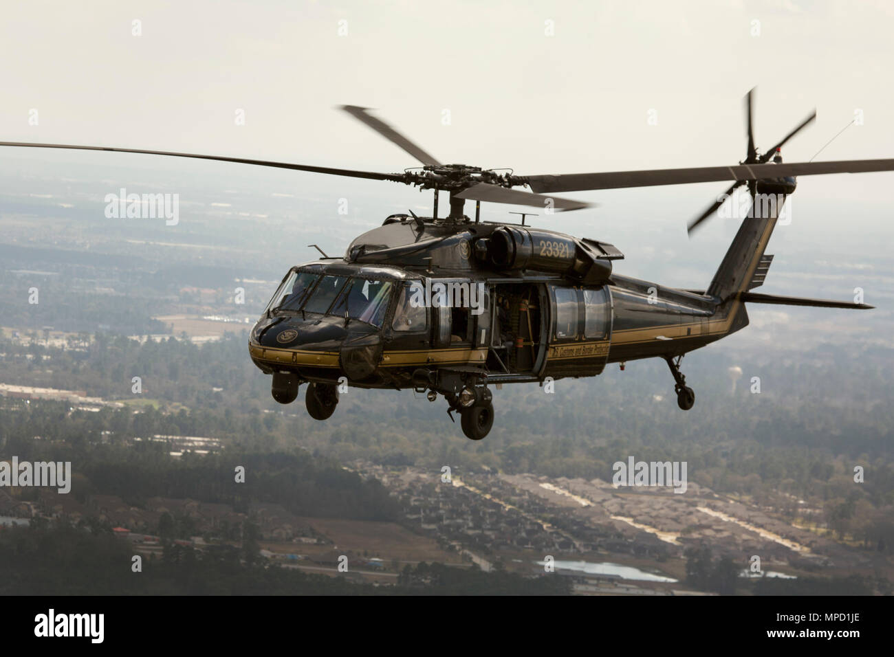 A UH-60 Black Hawk helicopter of U.S. Customs and Border Protection ...