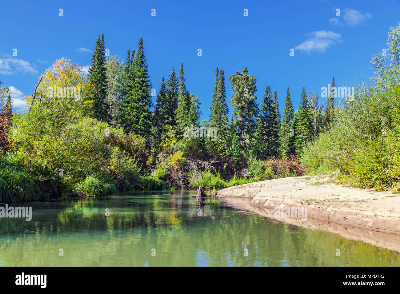 Siberia landscape river hi-res stock photography and images - Alamy