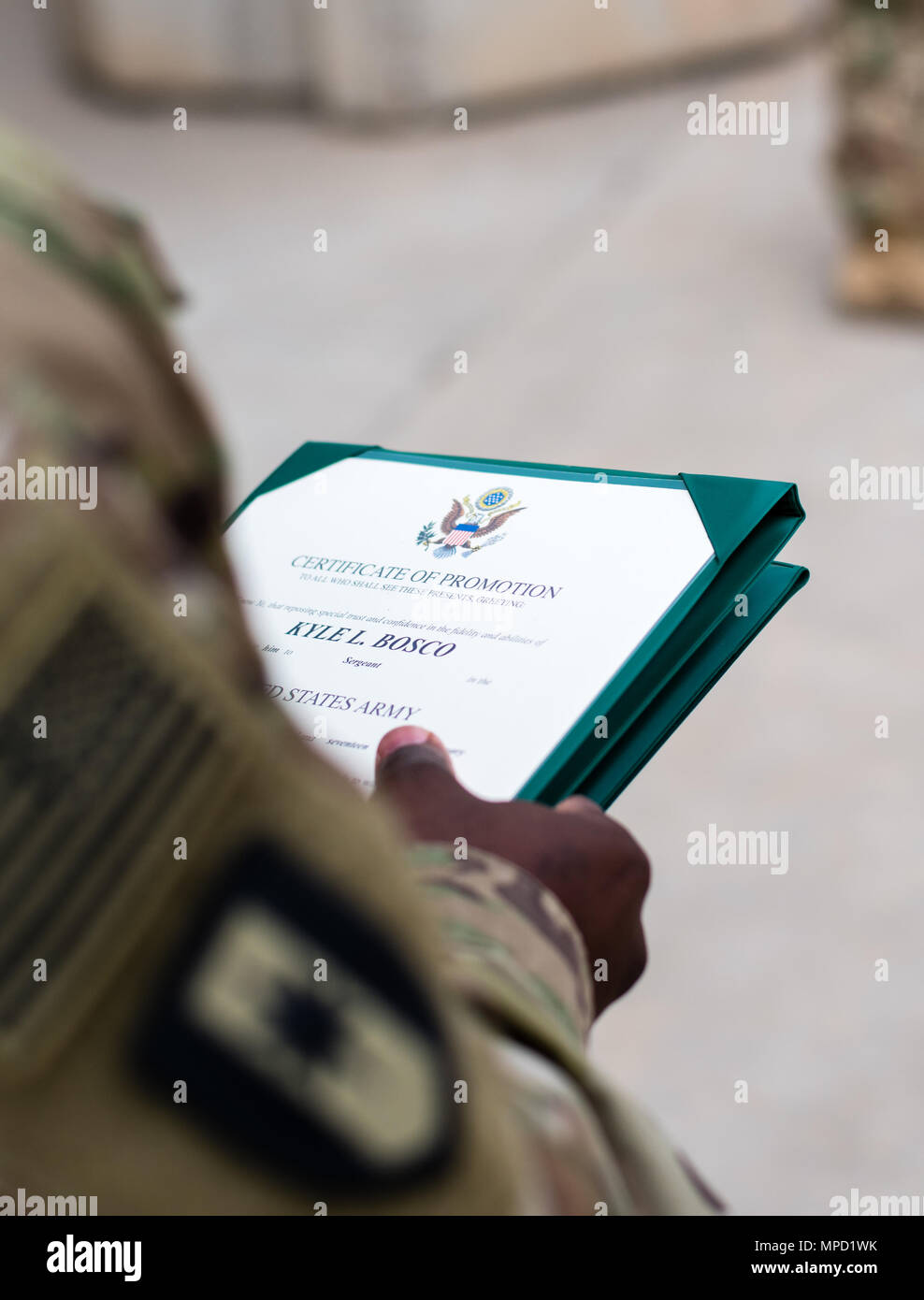 U.S. Army Spc. Ryan Isaac, 28th Combat Support Hospital human resources ...