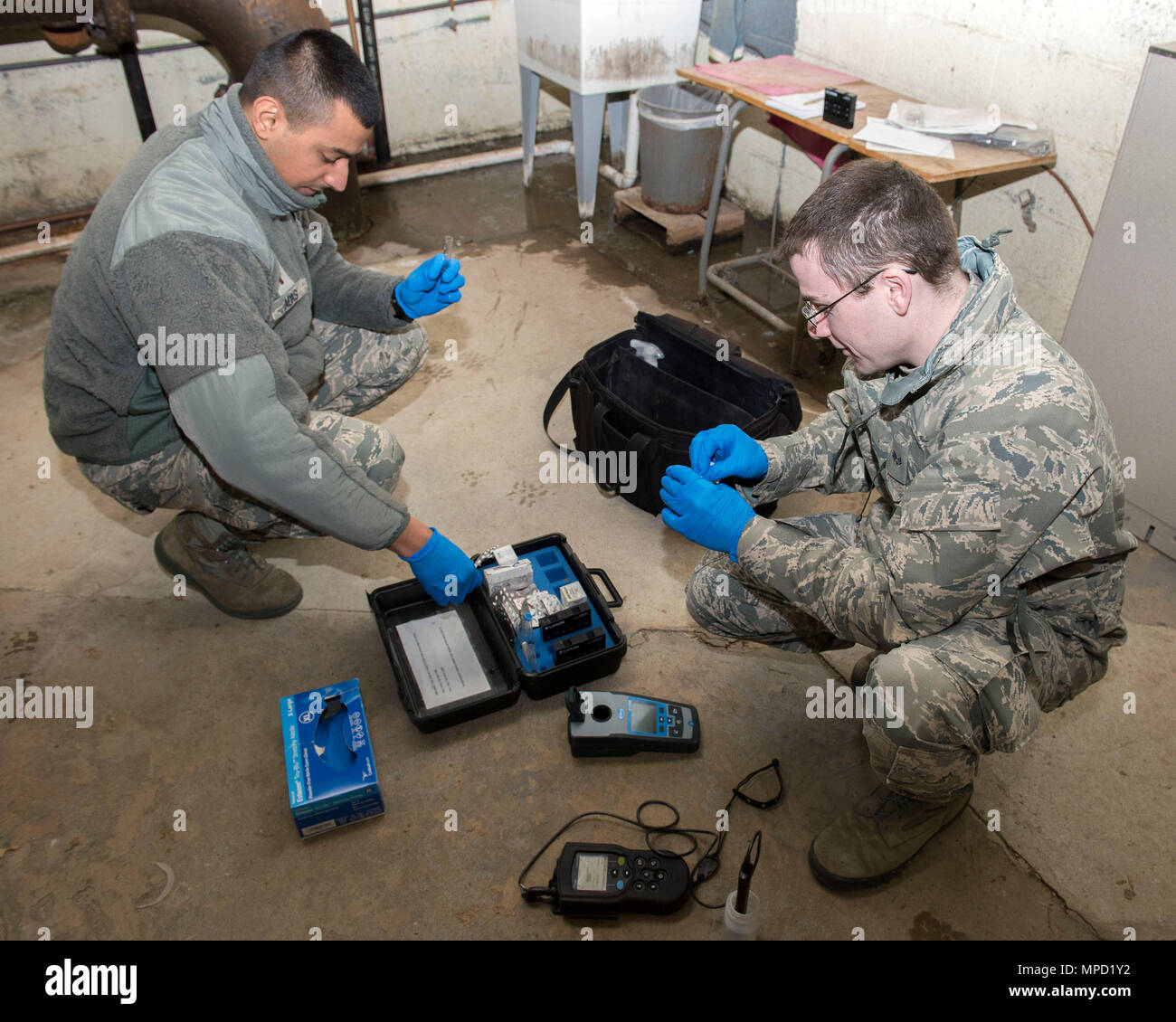 2nd Lt. Raza Alyas, (left) 88th Aerospace Medicine bioenvironmental ...