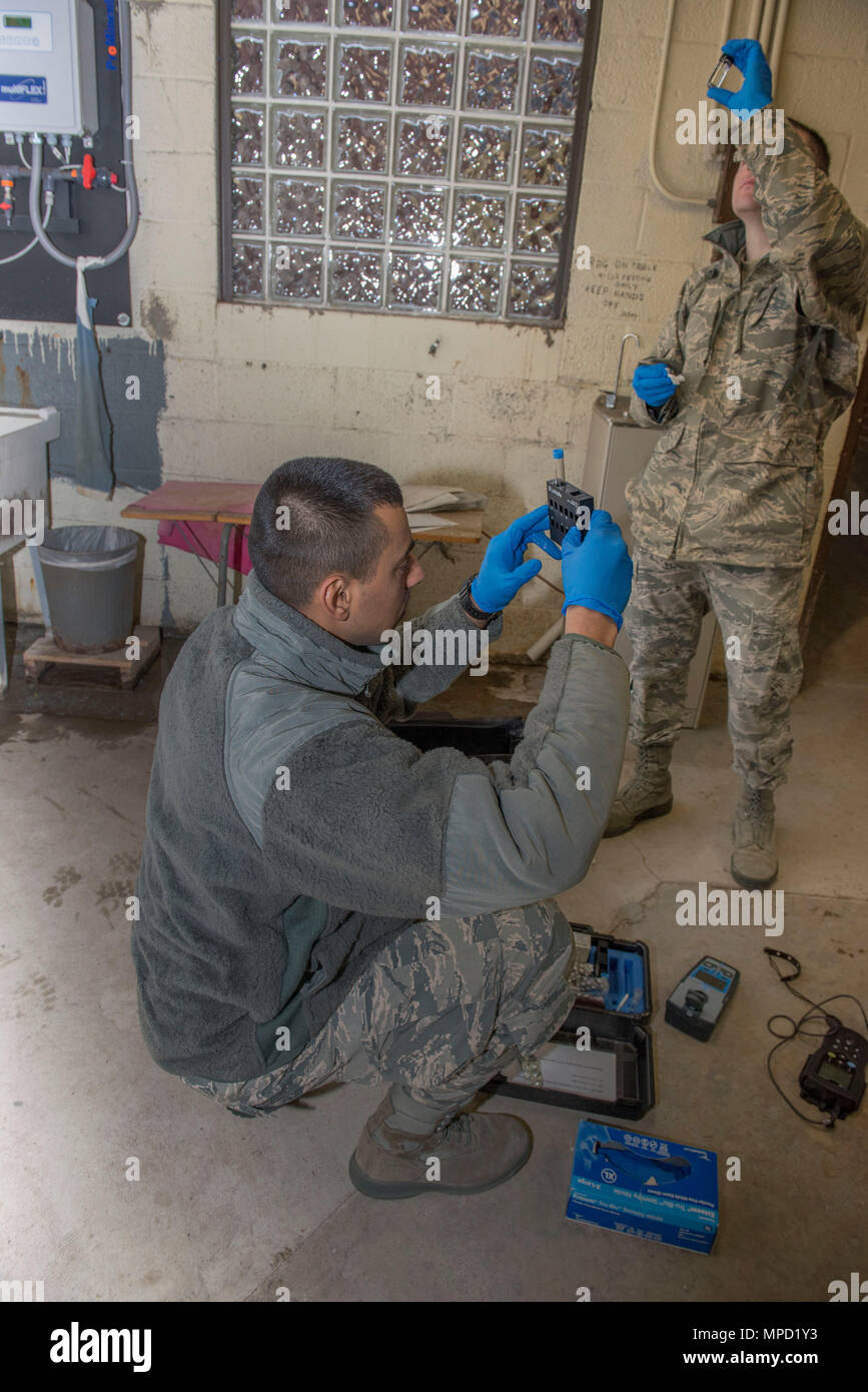 2nd Lt. Raza Alyas, (left) 88th Aerospace Medicine bioenvironmental ...