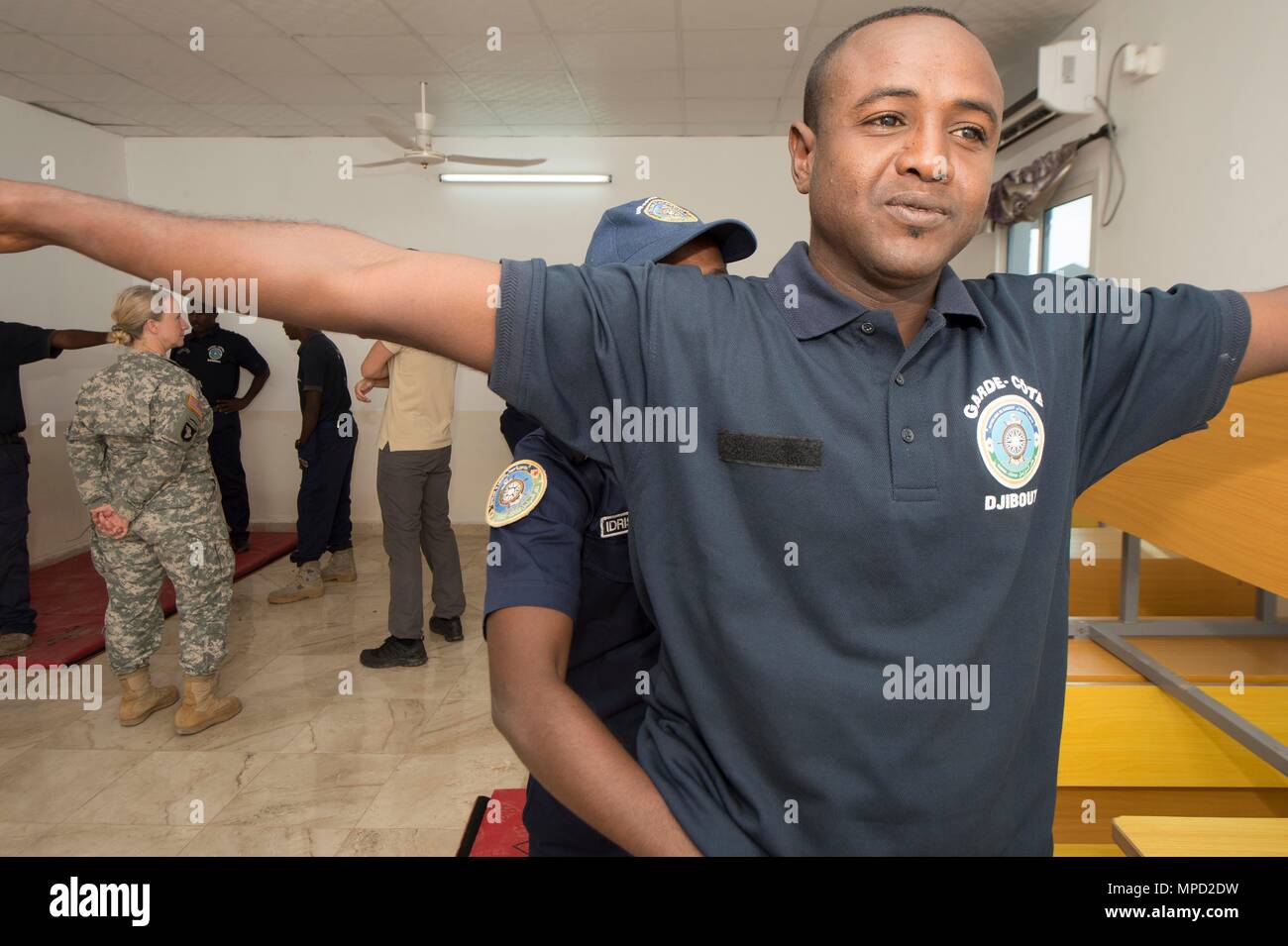 Djibouti Coast Guard members participate in detainee handling training ...