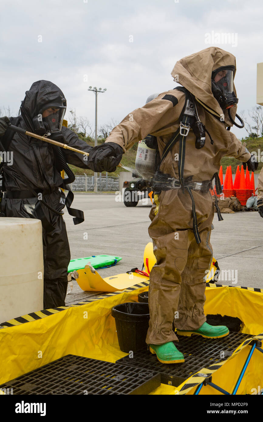 Lance Cpl. Andres Gomez, a chemical, biological, radiological and ...