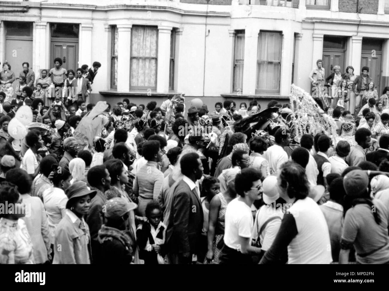 The Notting Hill Carnival in the streets of West London in 1976, the ...