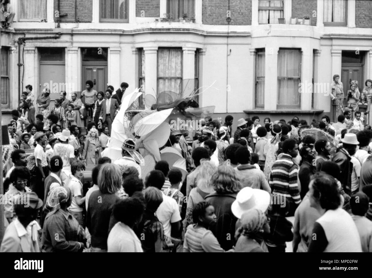 The Notting Hill Carnival in the streets of West London in 1976, the ...