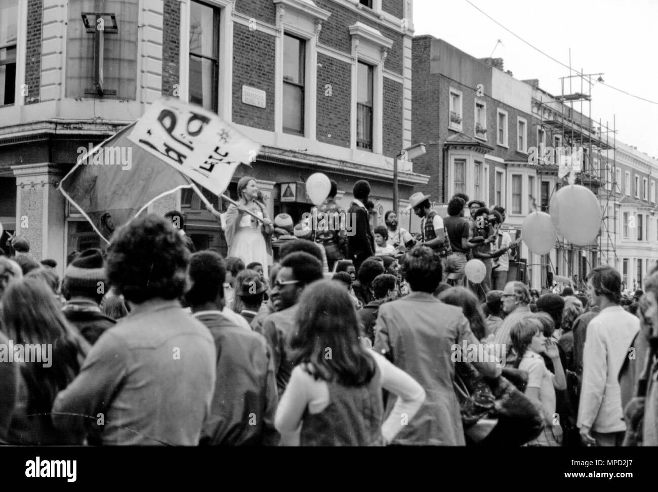 The Notting Hill Carnival in the streets of West London in 1976, the ...