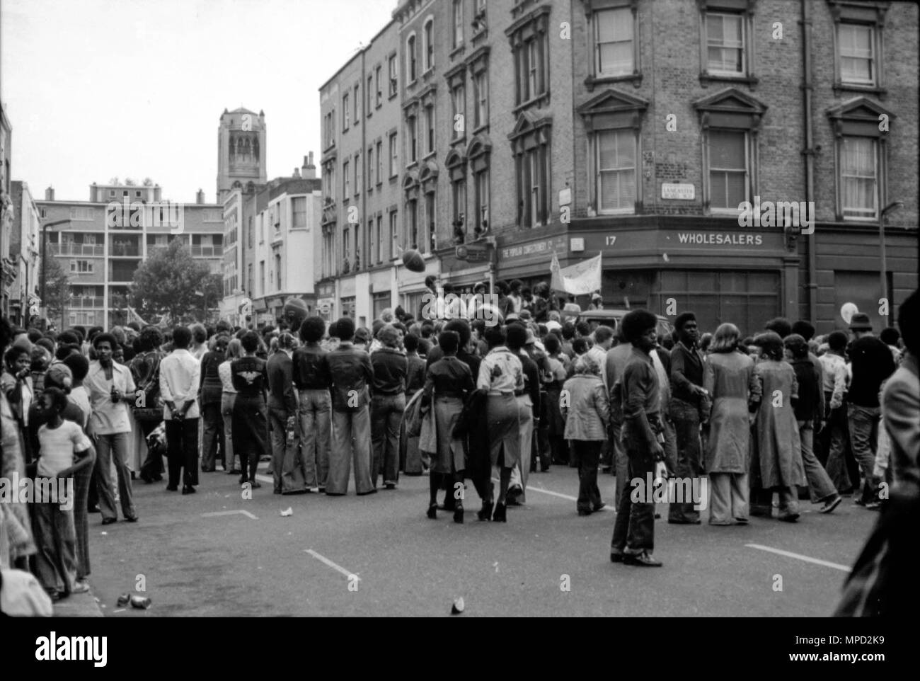 The Notting Hill Carnival in the streets of West London in 1976, the ...