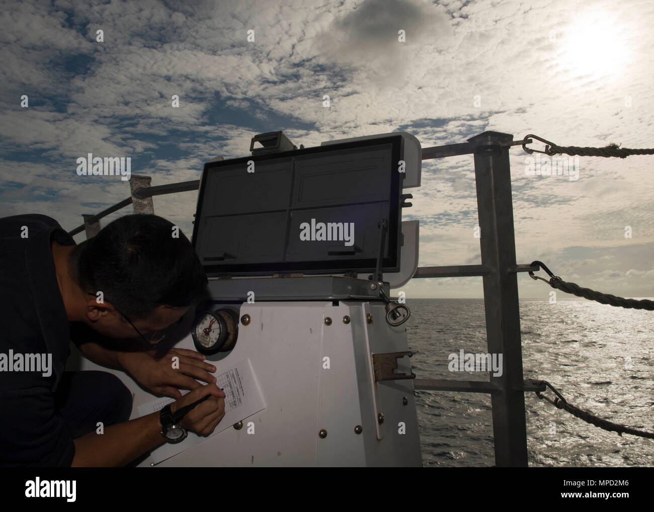 On February 3, 2017, at Sembawang Naval Base, Singapore, a Gunner's ...