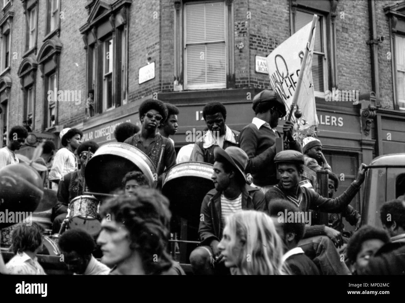 The Notting Hill Carnival in the streets of West London in 1976, the ...
