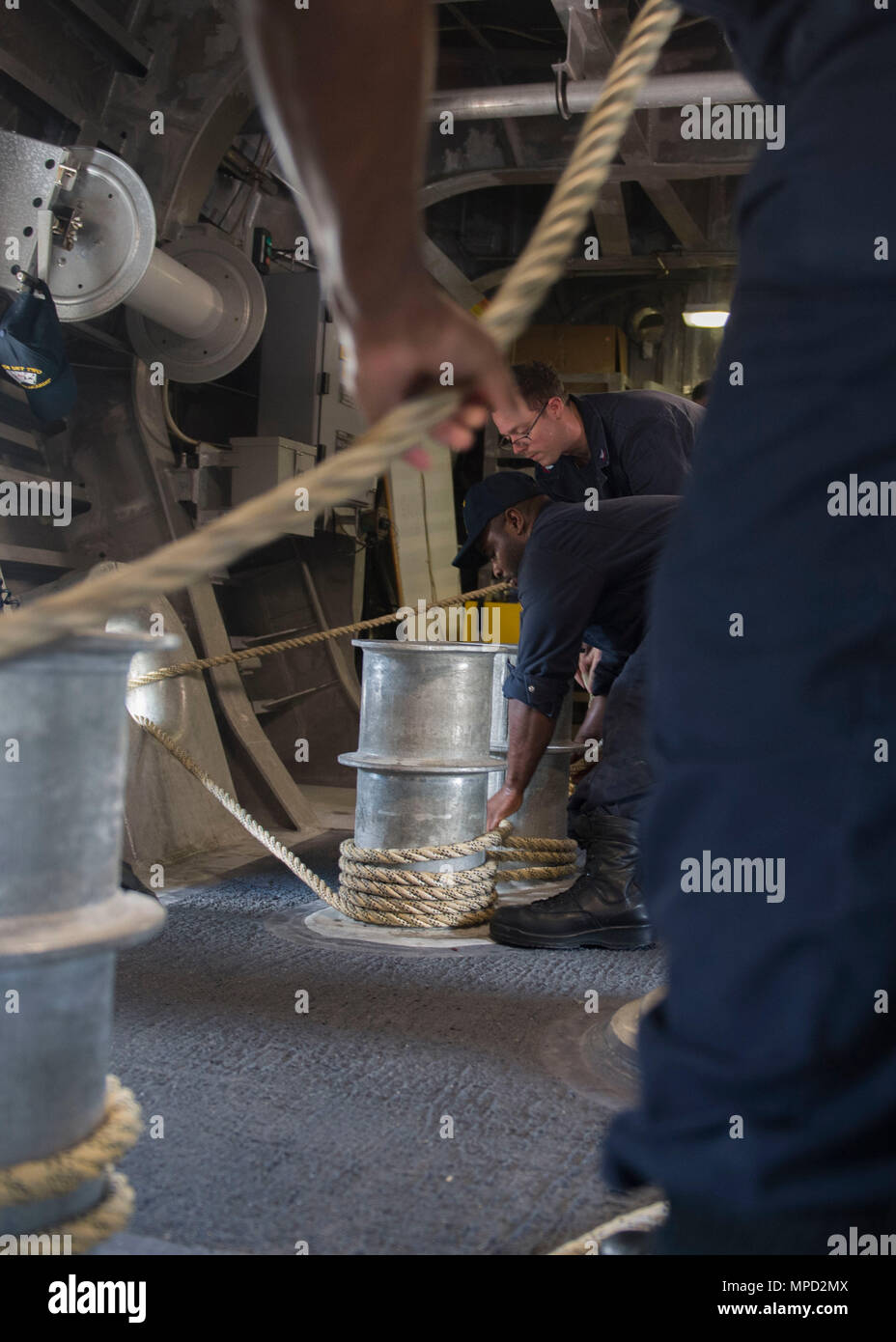 170203-N-WV703-302 SEMBAWANG NAVAL BASE, Singapore (Feb. 03, 2017) Fire ...