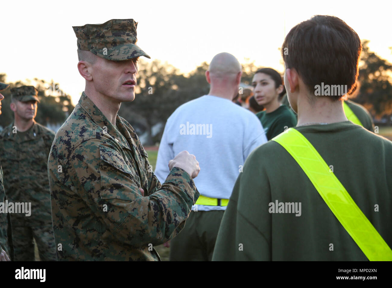 Major Charles C. Nash, commanding officer of Recruiting Station ...