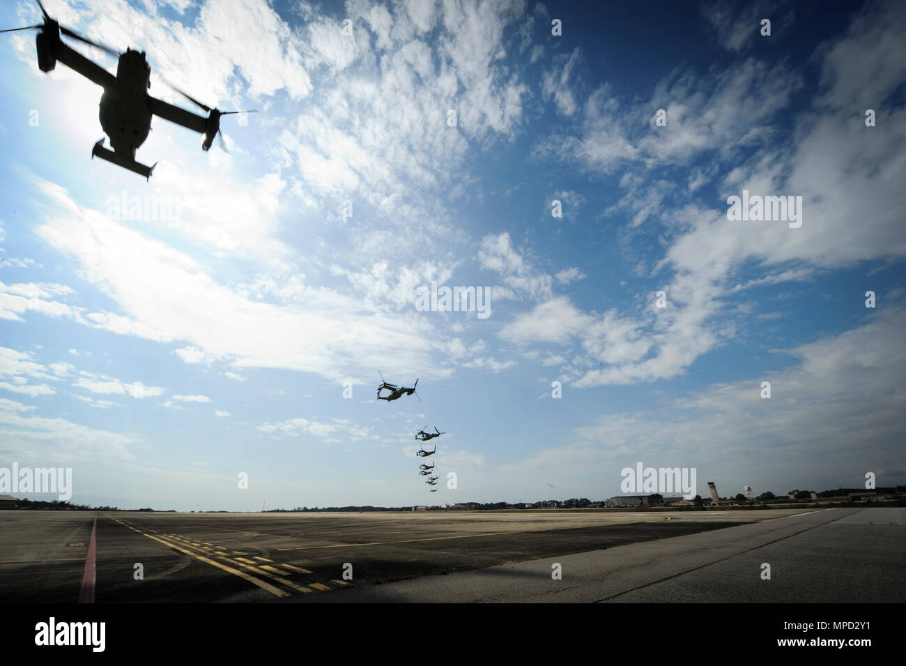 CV-22 Osprey tilt-rotor aircraft assigned to the 8th Special Operations ...