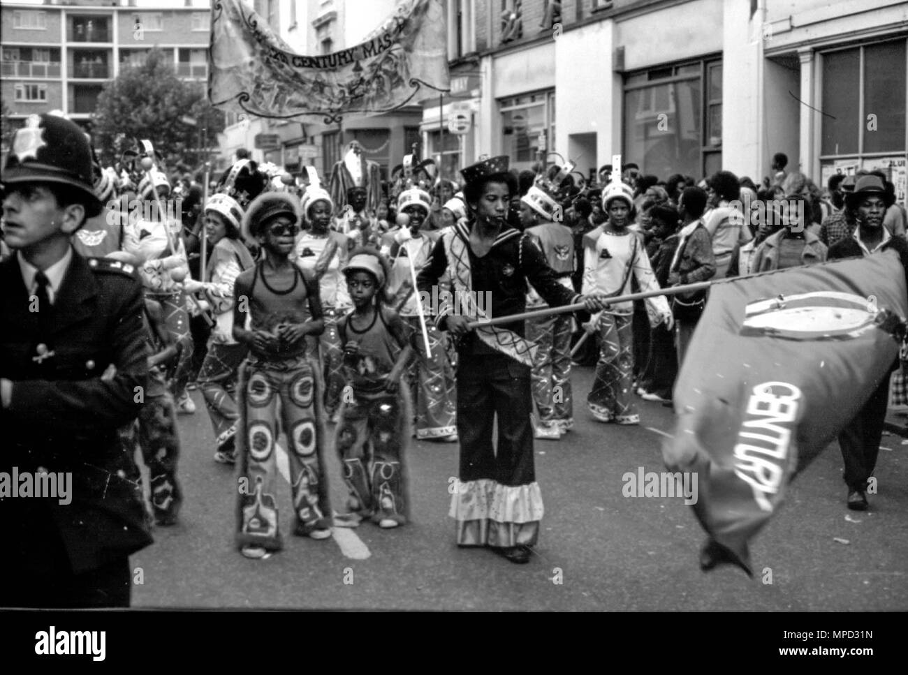 The Notting Hill Carnival in the streets of West London in 1976, the ...