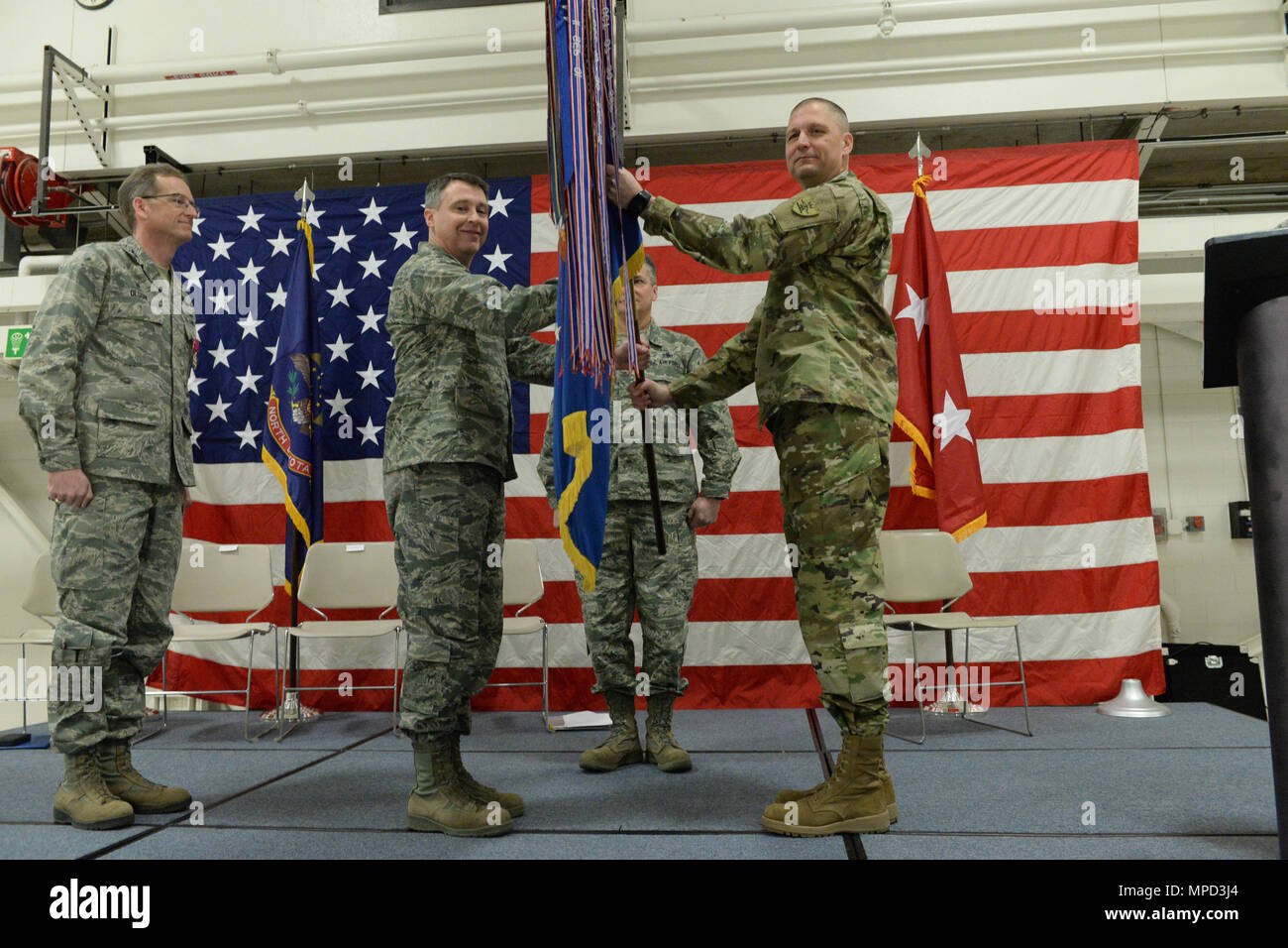 Maj. Gen. Al Dohrmann, the North Dakota adjutant general, right ...