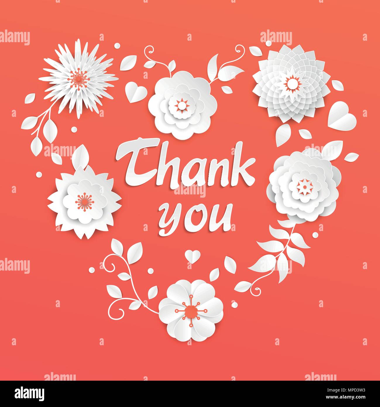 Thank you card colorful Stock Vector Images - Alamy