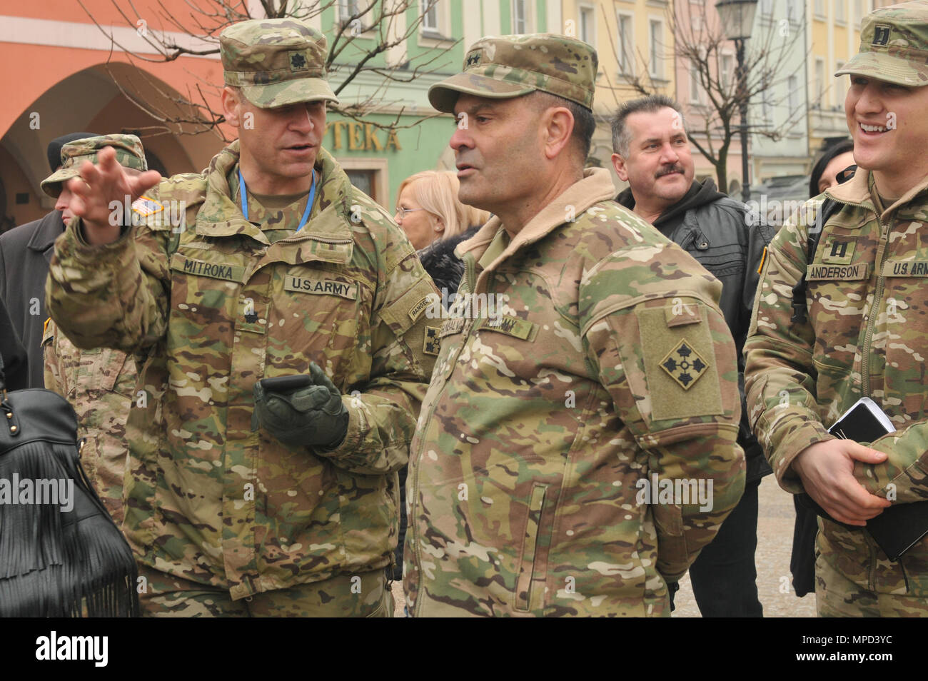 Lt. Col. George Mitroka, commander of 588th Brigade Engineer Battalion ...