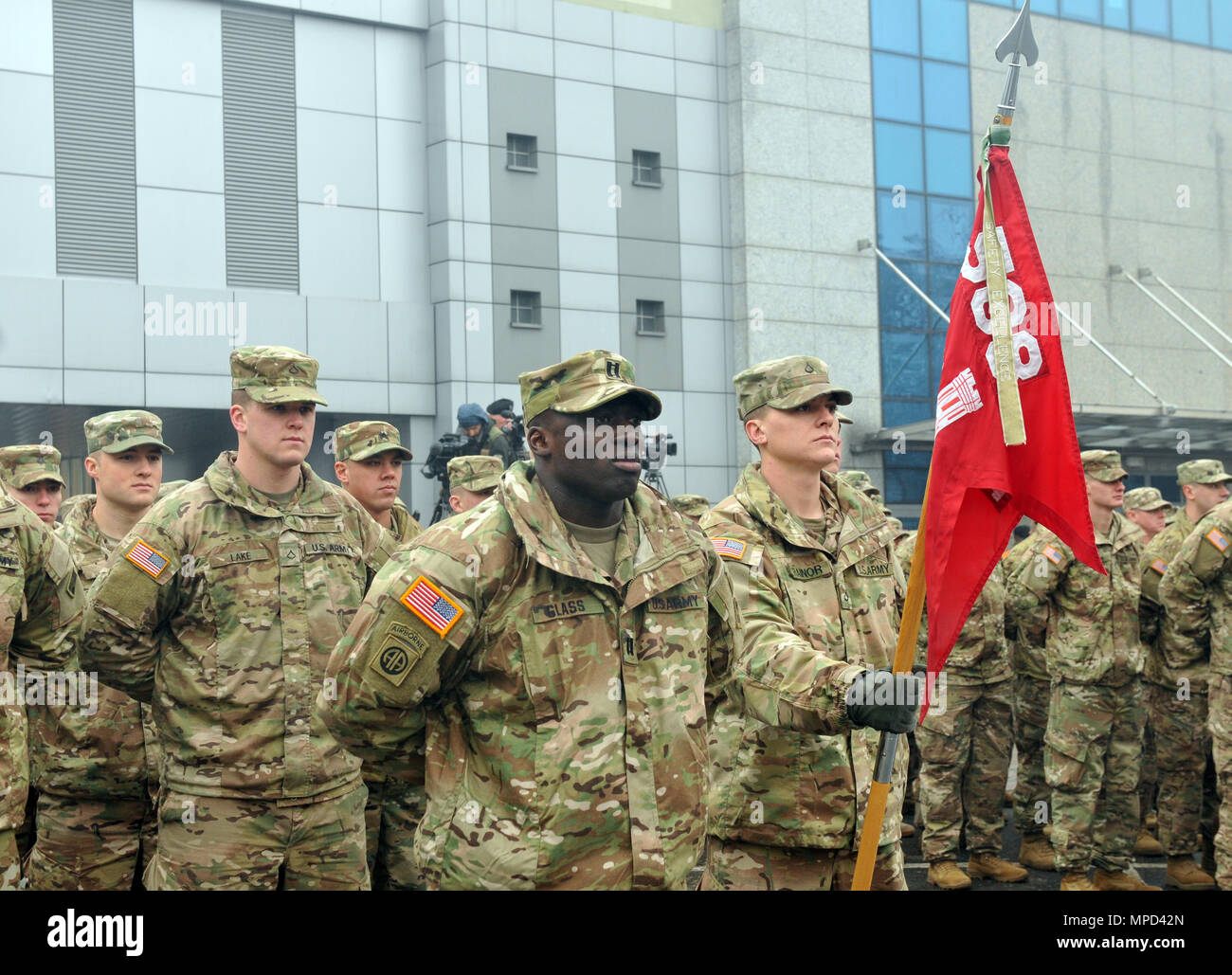 Capt. Shantel Glass, company commander of Headquarters and Headquarters ...