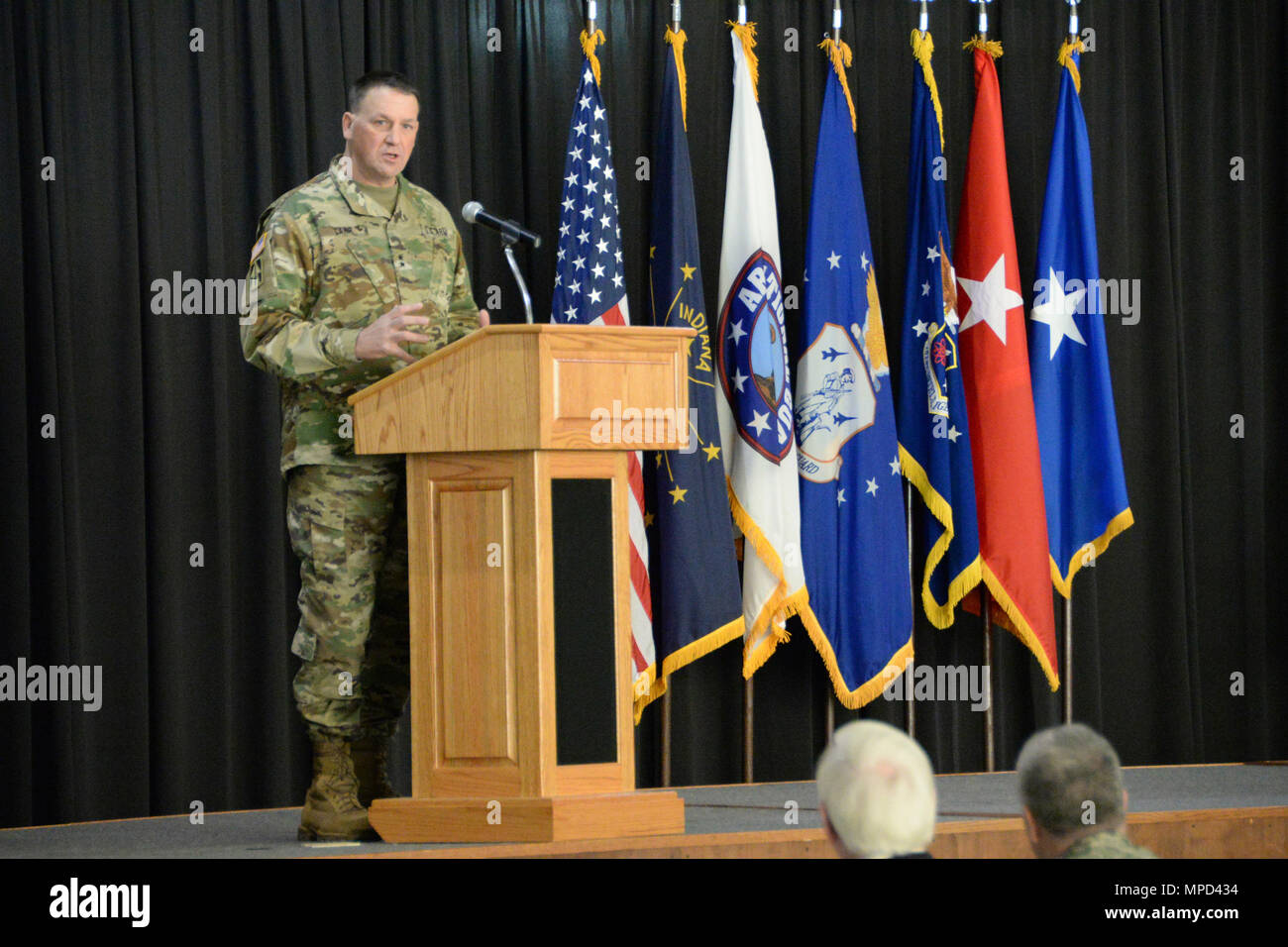 U.S. Army Maj. Gen. Courtney P. Carr, the Adjutant General of Indiana ...