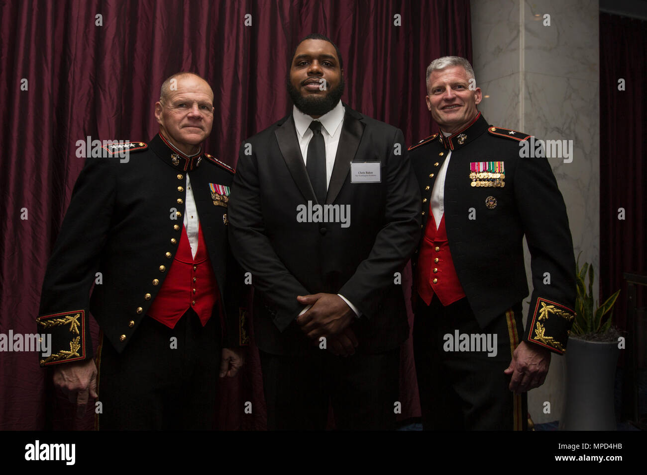 Commandant of the Marine Corps Gen. Robert B. Neller, left, Chris Baker ...