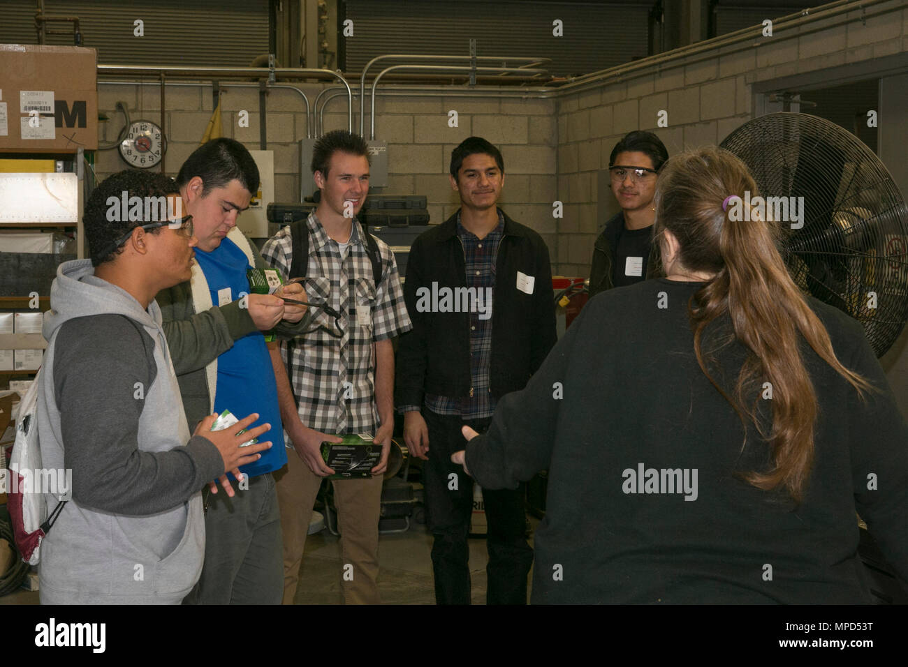 Leslie Hundley, welder, Exercise Support Division, explains the basics ...