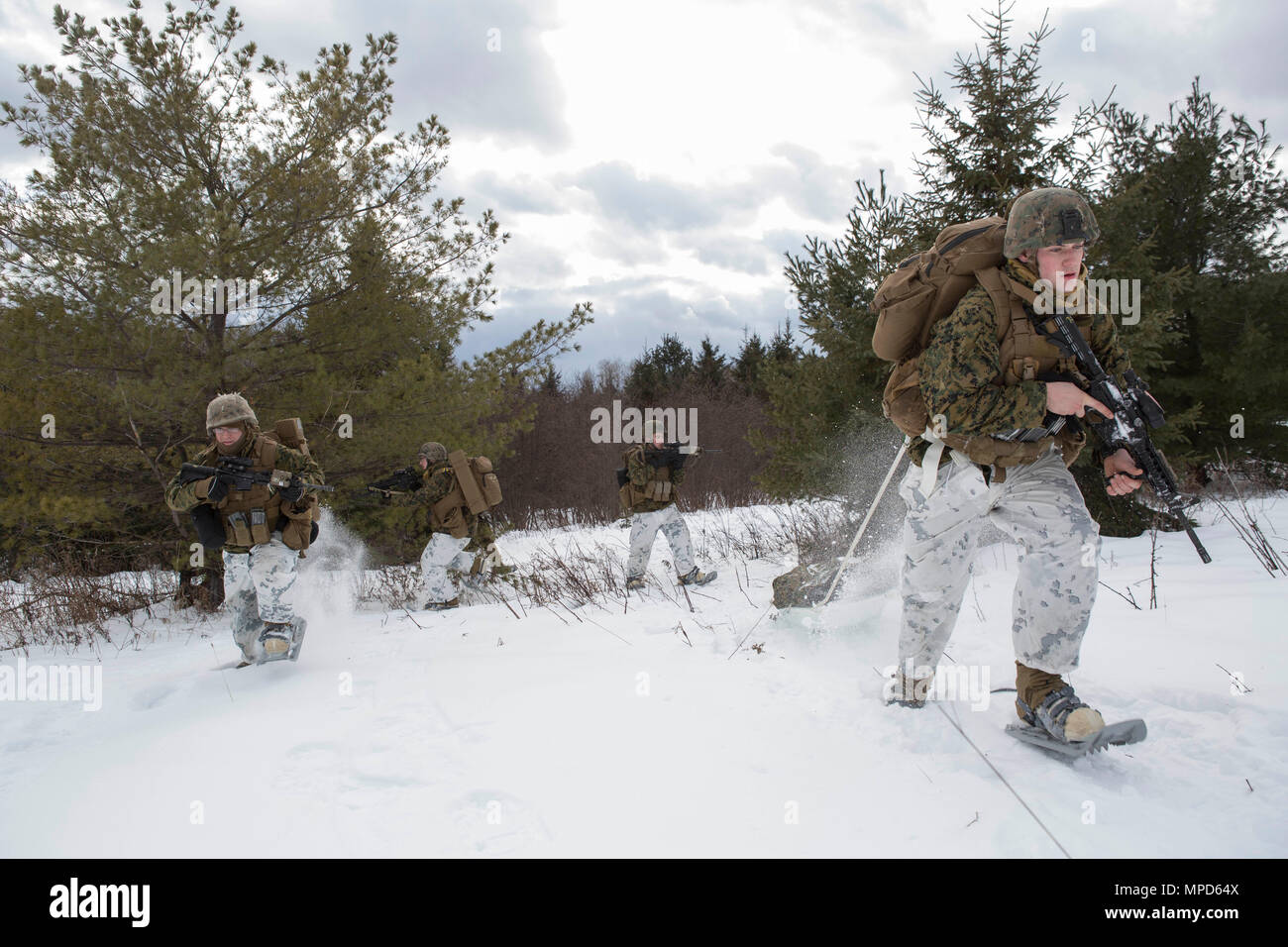 Marines with Company C, 1st Battalion, 25th Marine Regiment, 4th Marine ...