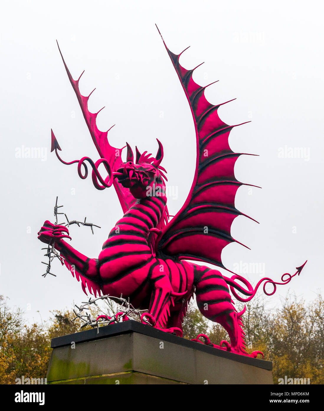 Mametz Wood, The Somme, France - The Dragon Memorial to The Welsh 38th ...