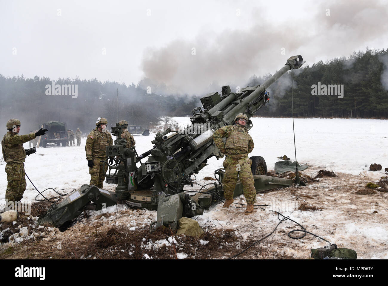 U.S. Paratroopers assigned to the 4th Battalion, 319th Airborne Field ...