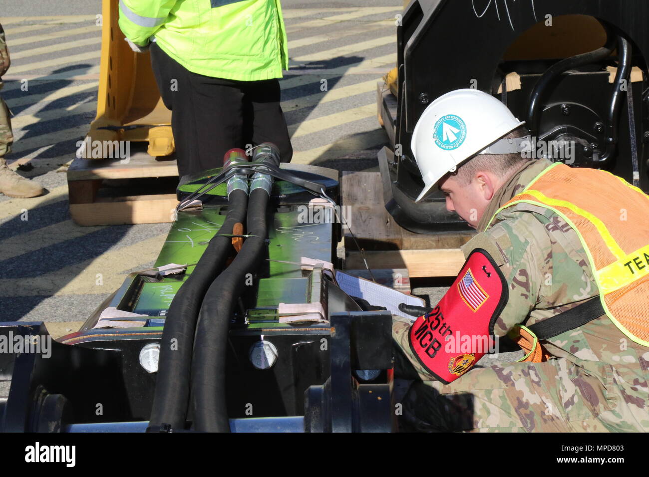 2nd Lt. Karl Gross, transportation officer, 517th MCT, 25th TRANS BN ...