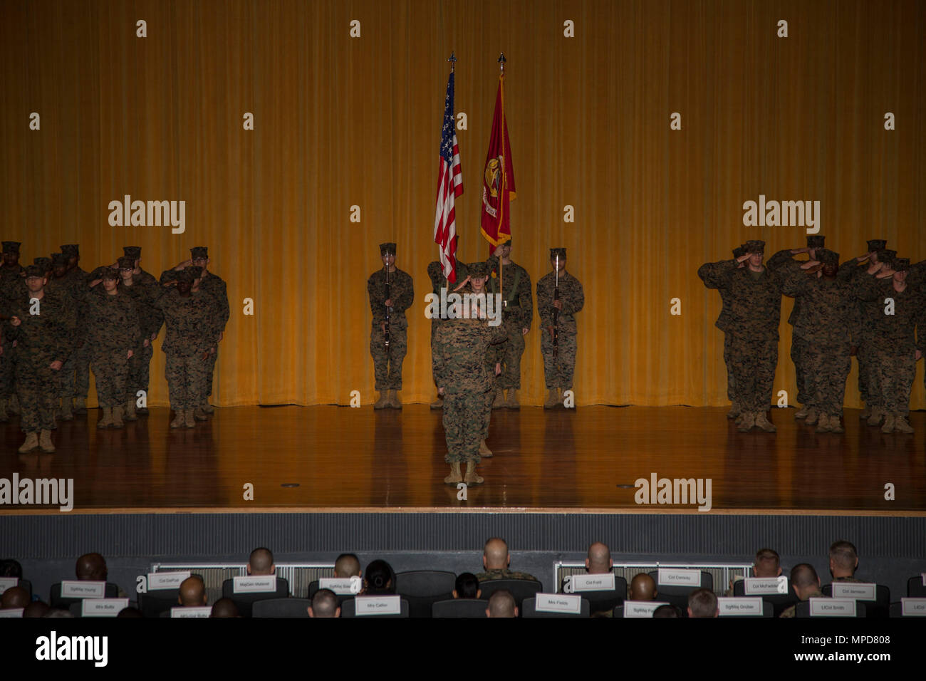 U.S. Marines with Headquarters and Service (H&S) Battalion, Marine ...
