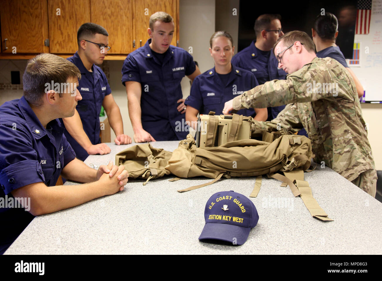 A tactical PSYOP Paratrooper trains U.S. Coast Guard Sector Key West ...